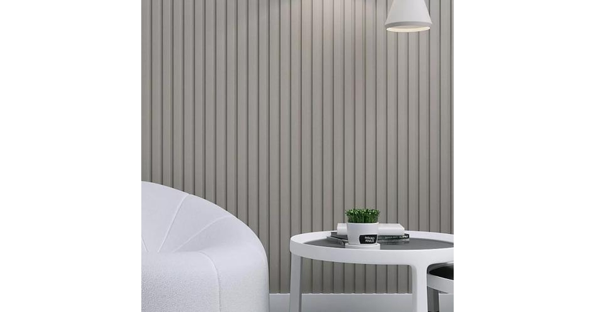 Mdf Panel Με 3d Πηχακια 506090 Beat Dl 16/119/2750MM Sand Grey