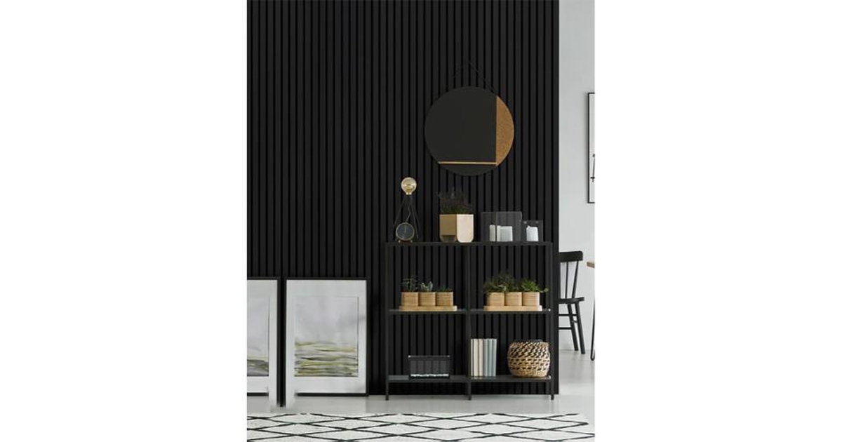 Mdf Panel With 3d Panels 505090 Beat St 16/119/2750MM Black